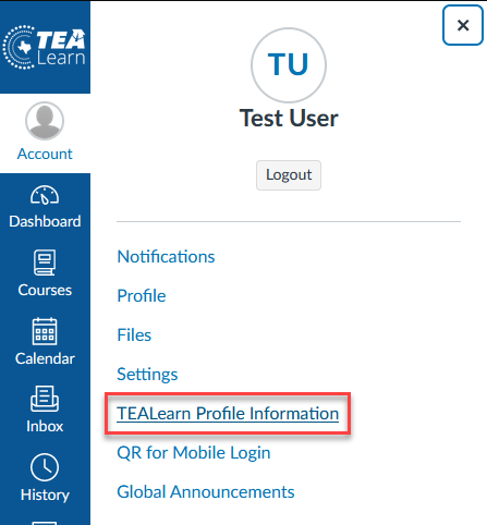 How do I update my profile information in TEA Learn? – TEA Learn Help ...